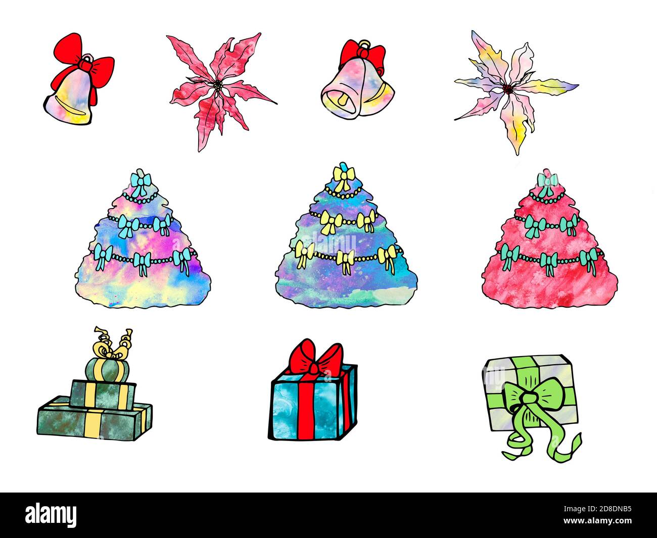 Collection set cartoon object Cut Out Stock Images & Pictures - Alamy