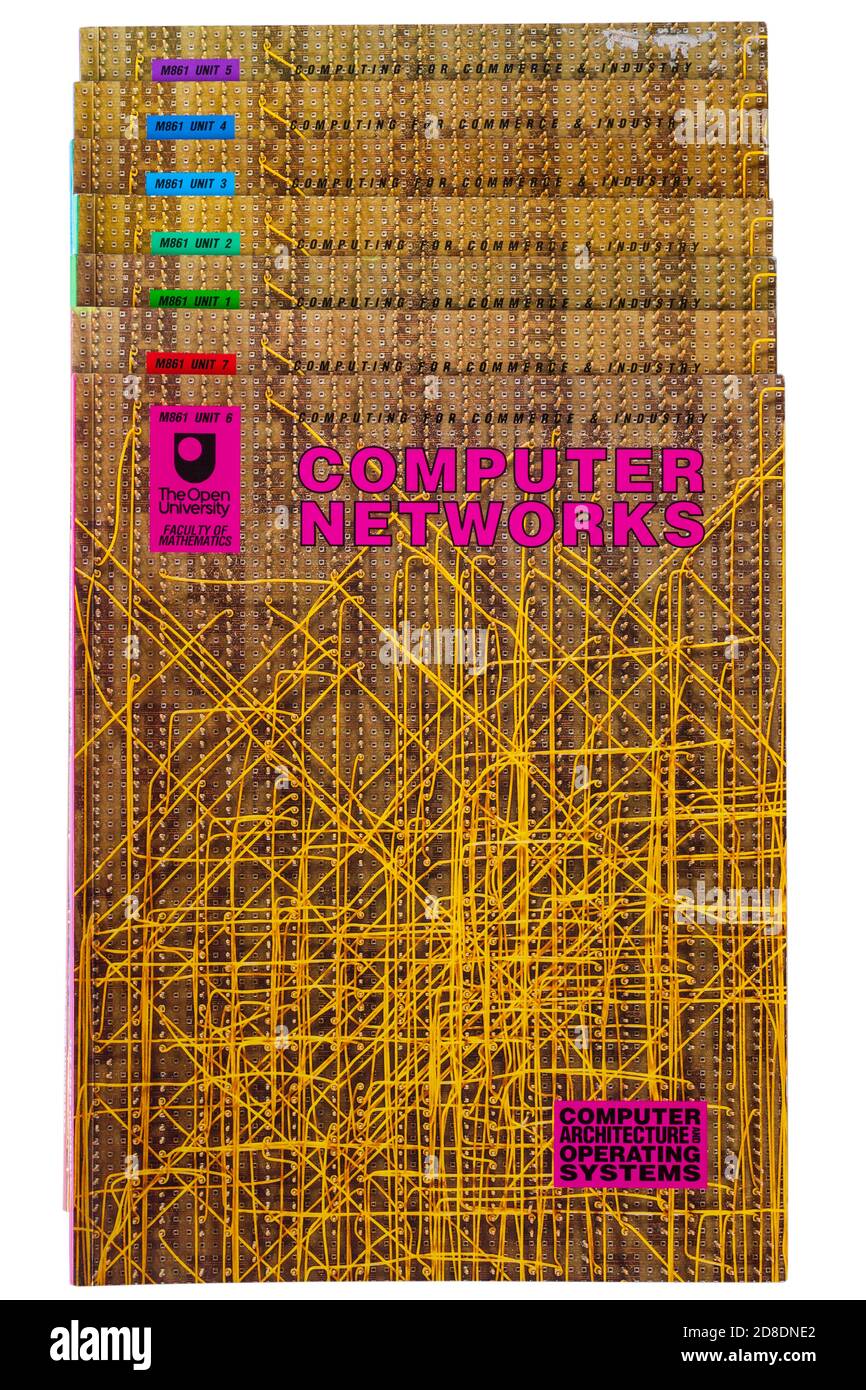 Computer Architecture And Operating Systems Books From The Open University Isolated On White