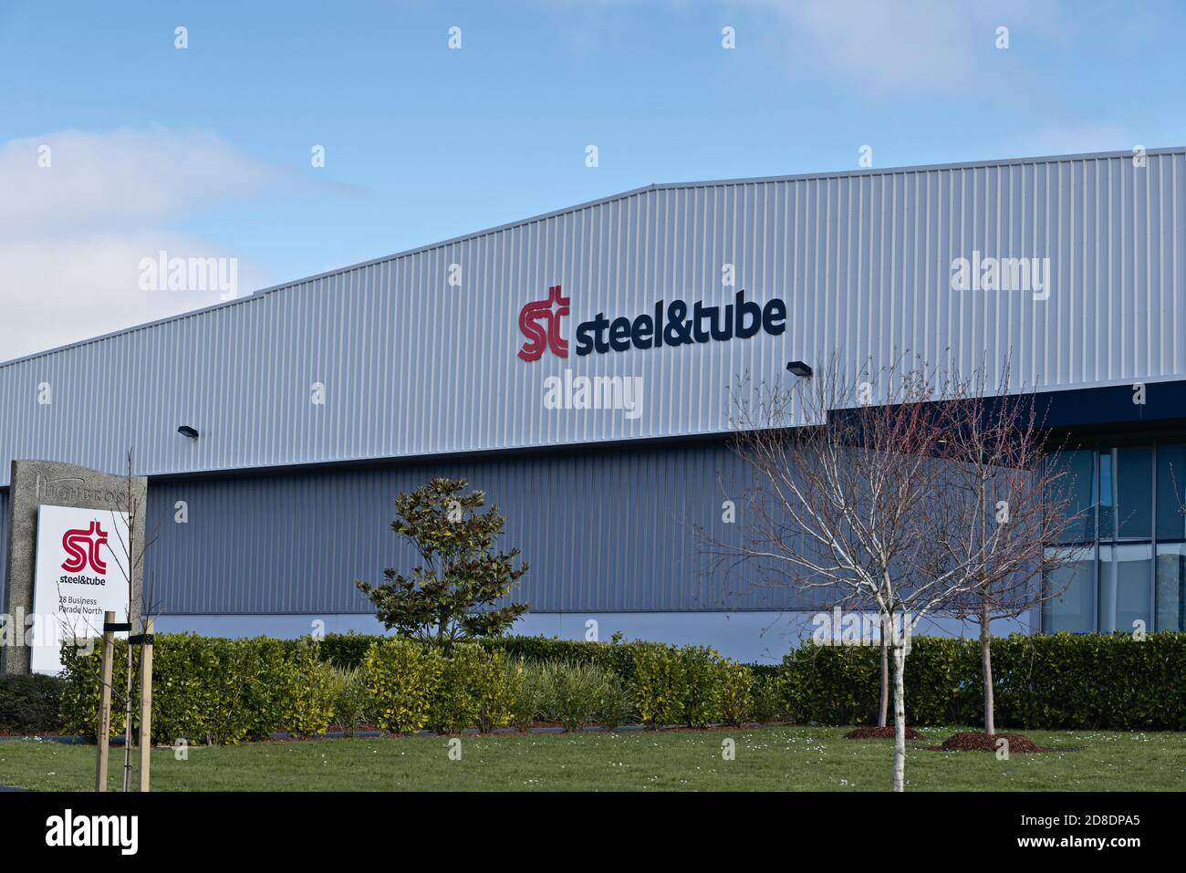 AUCKLAND, NEW ZEALAND - Aug 31, 2019: View of Steel & Tube warehouse ...