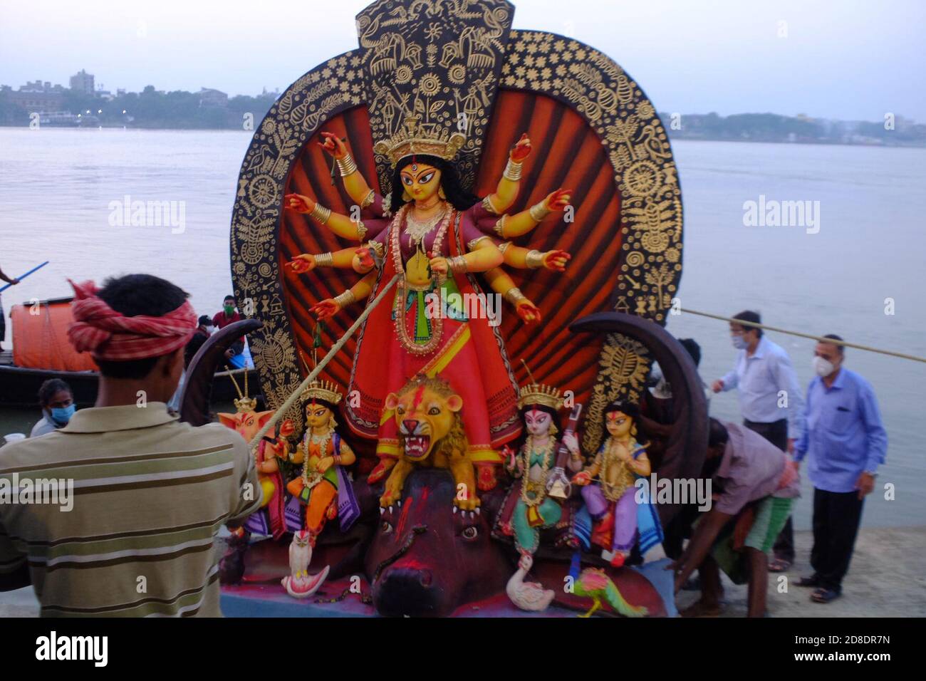 Durga visarjan hi-res stock photography and images - Alamy