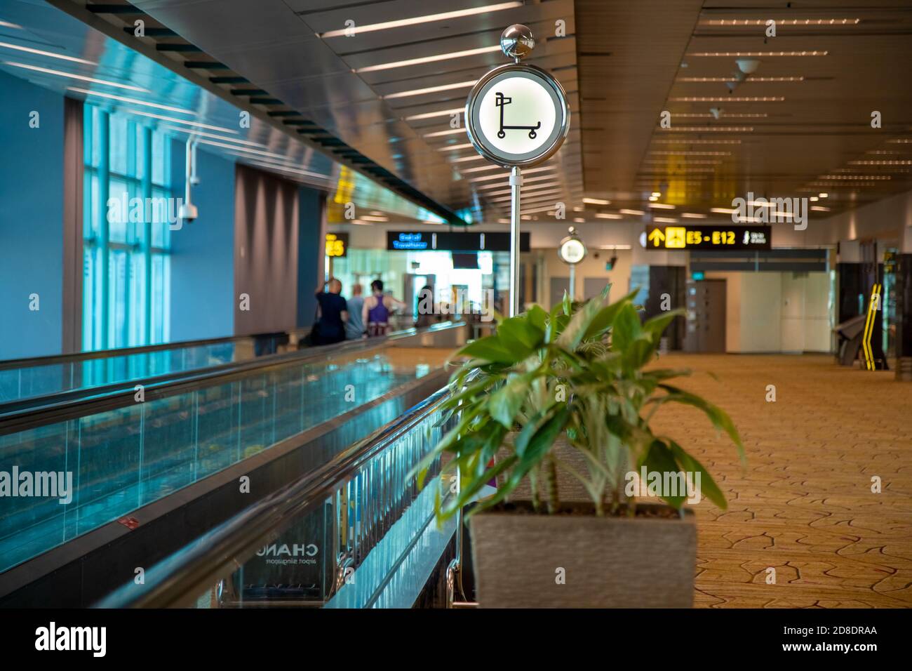 SINGAPORE - FEB 11, 2020: Interior of Changi Airport Terminal Passenger ...