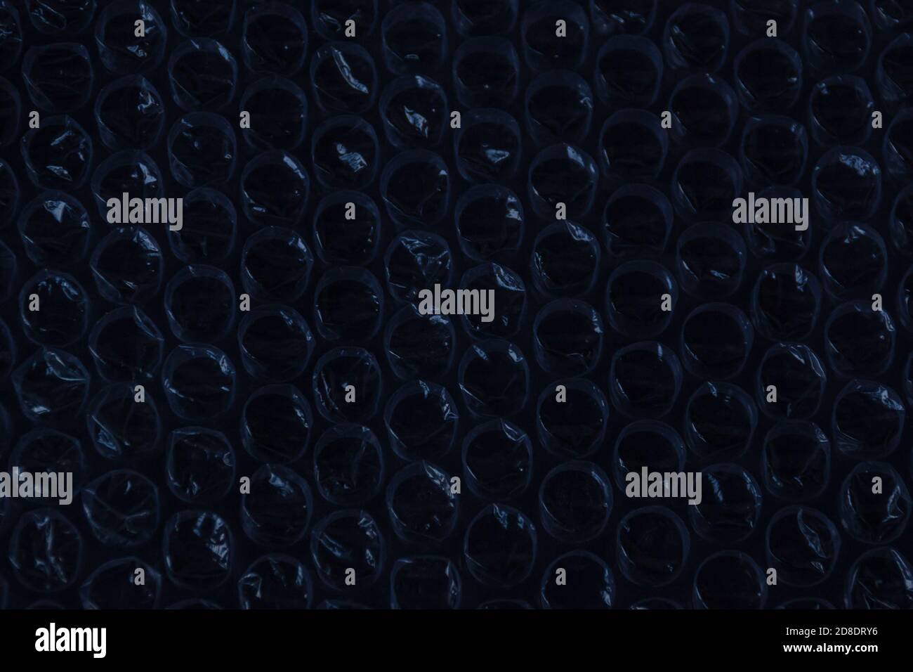 dark blue sparkling bubbles, brilliant plastic cellophane bubblewrap ...