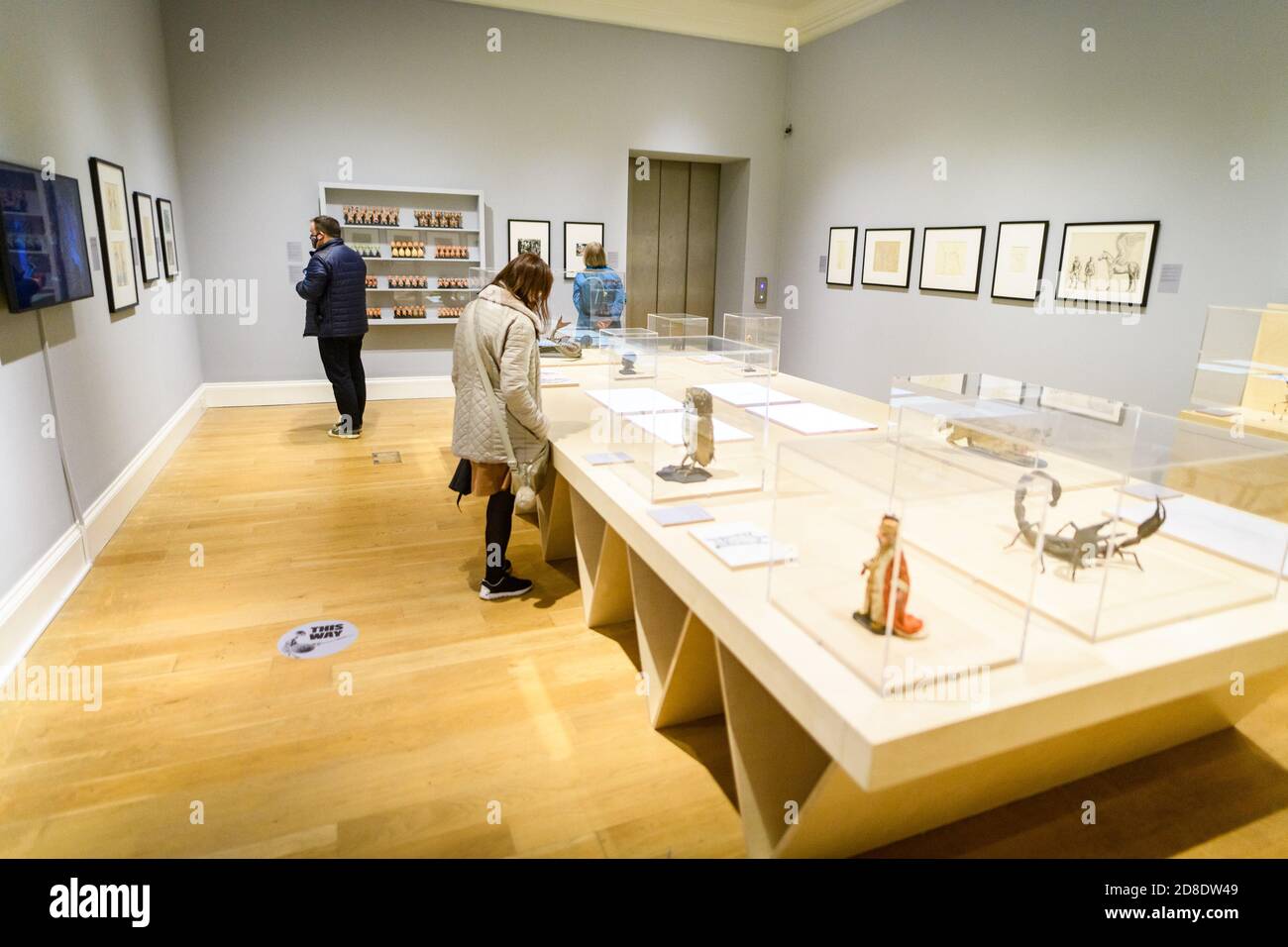 Thu 29 October 2020. Edinburgh, UK. Visitors at the ‘Ray Harryhausen ...
