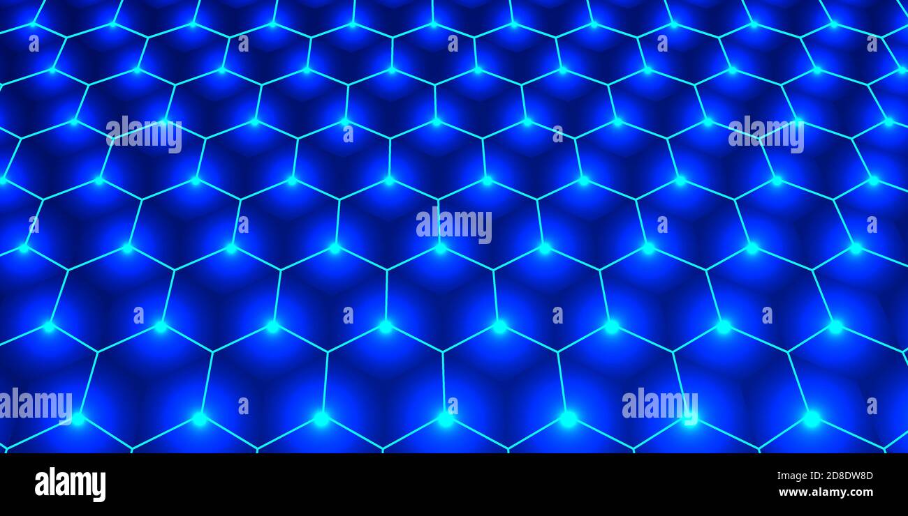 Futuristic hexagon pattern. Abstract blue texture Stock Vector Image ...