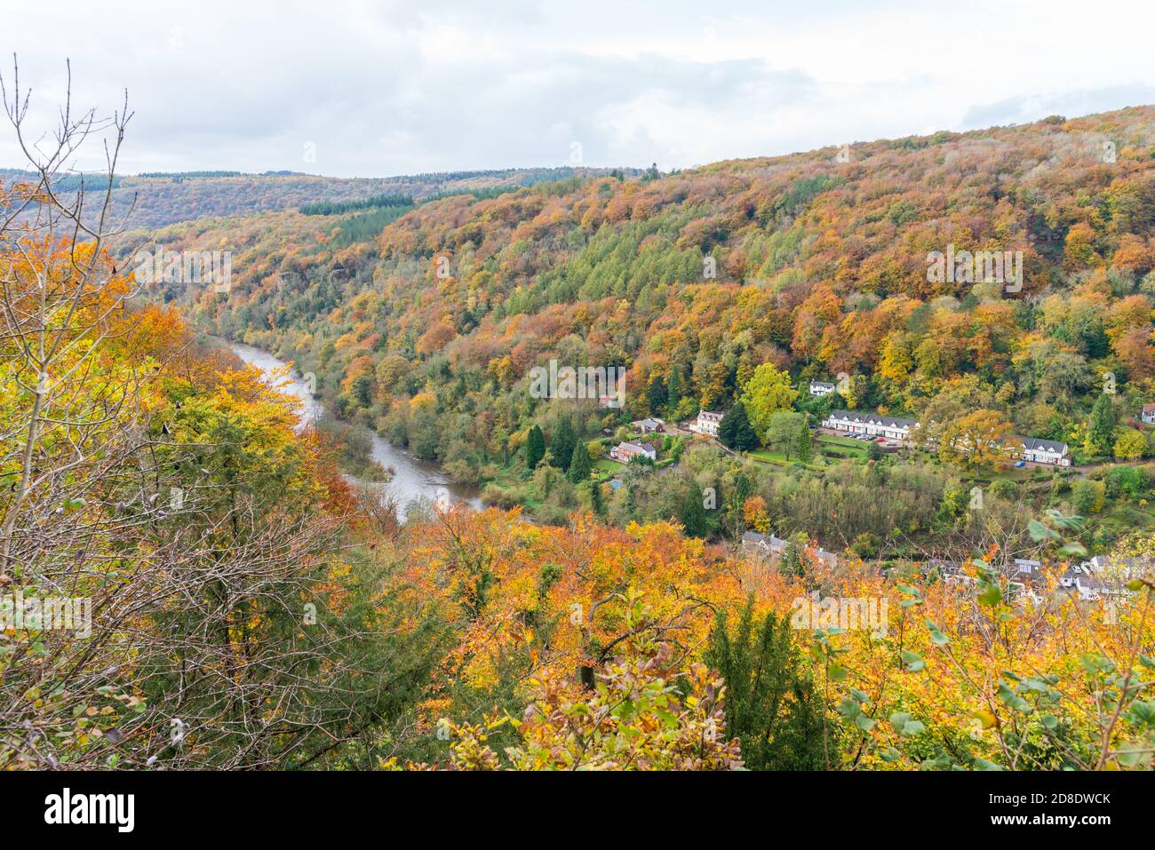 River Wye Valley From Symonds Yat Rock High Resolution Stock ...