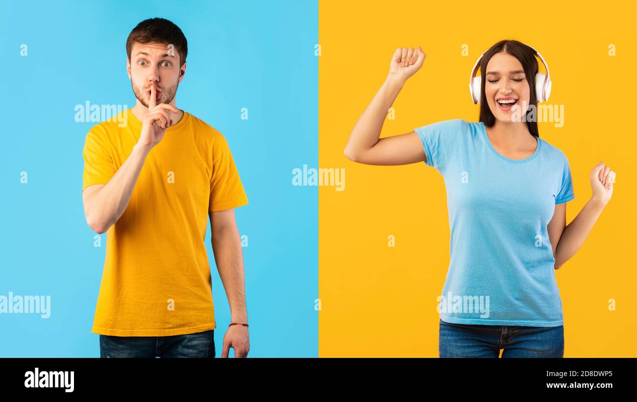 Shush sign hi-res stock photography and images - Alamy