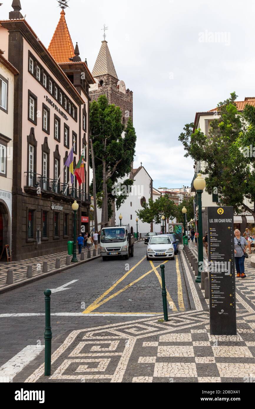 Funchal town centre, Madeira, Portugal Stock Photo - Alamy