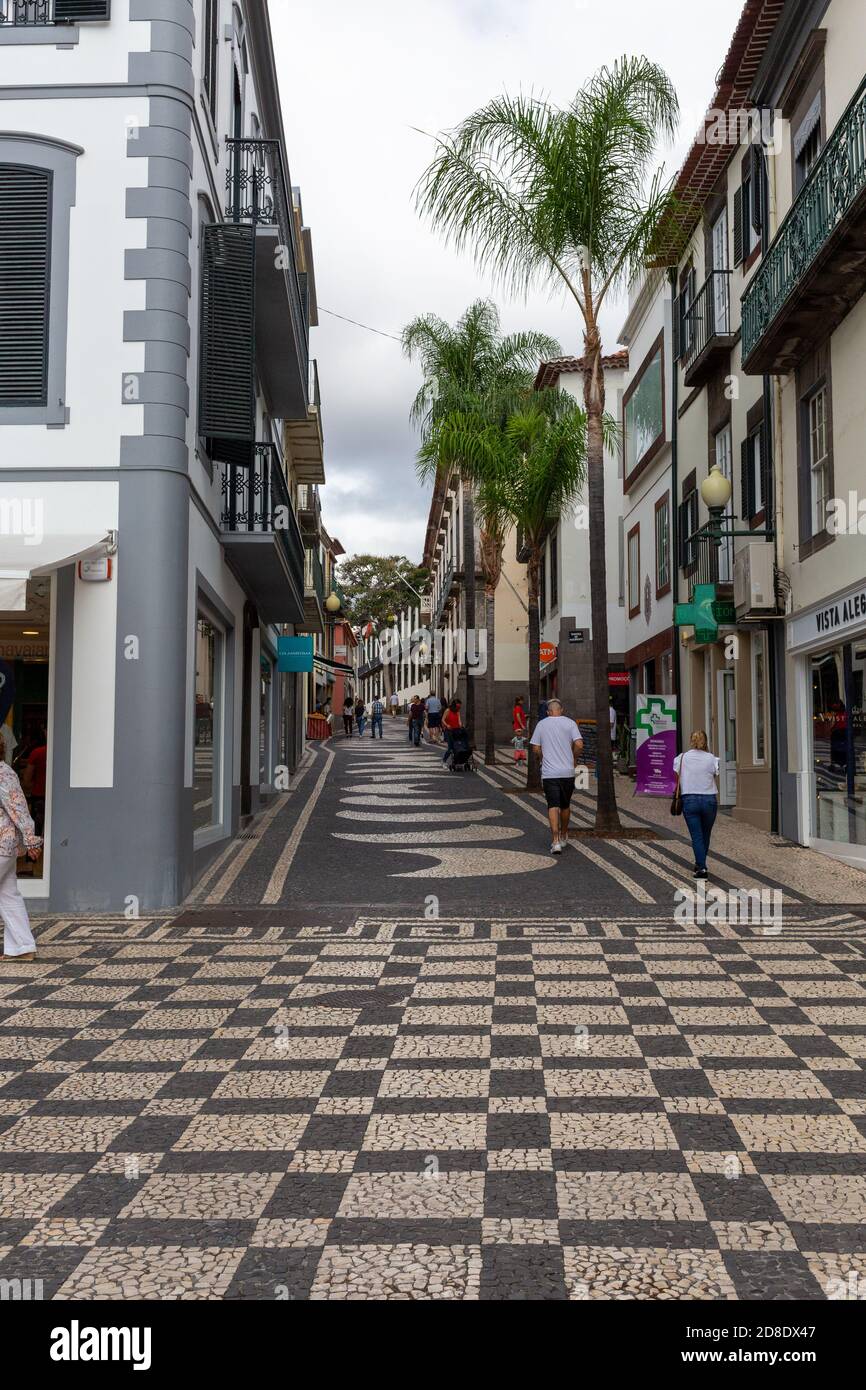 Funchal town centre, Madeira, Portugal Stock Photo - Alamy