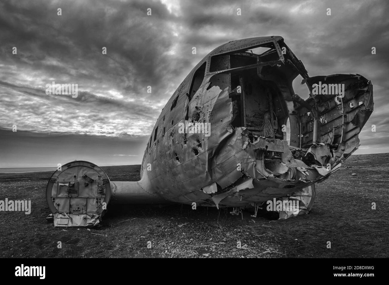 Wreck of a US military plane crashed in the middle of the nowhere. The ...