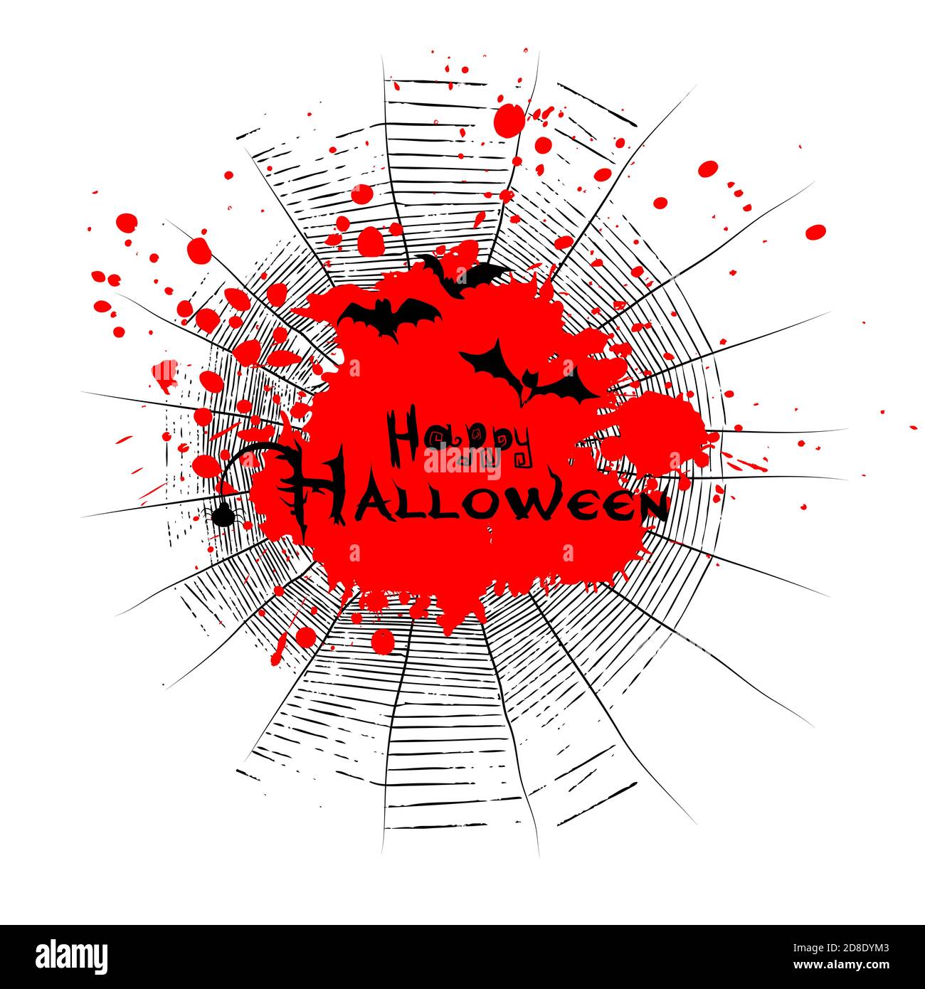 Happy Halloween text. Vector illustration Stock Vector Image & Art - Alamy