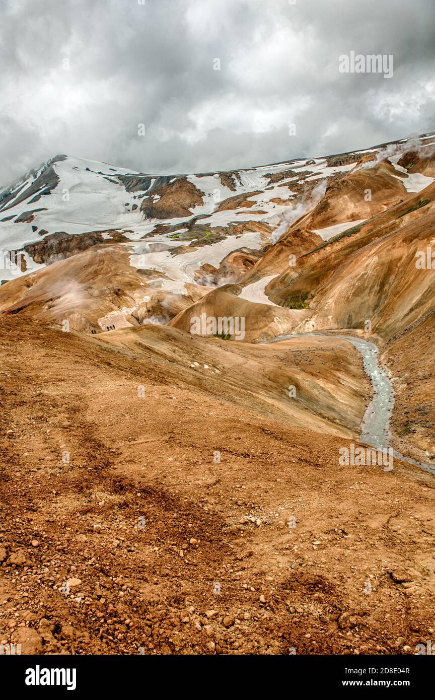 Iceland is a land of ice and fire. In the geothermal area ...