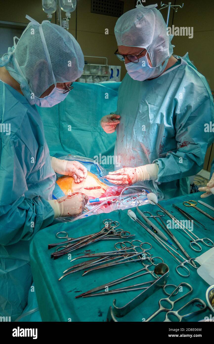 Stomach stitches hi-res stock photography and images - Alamy