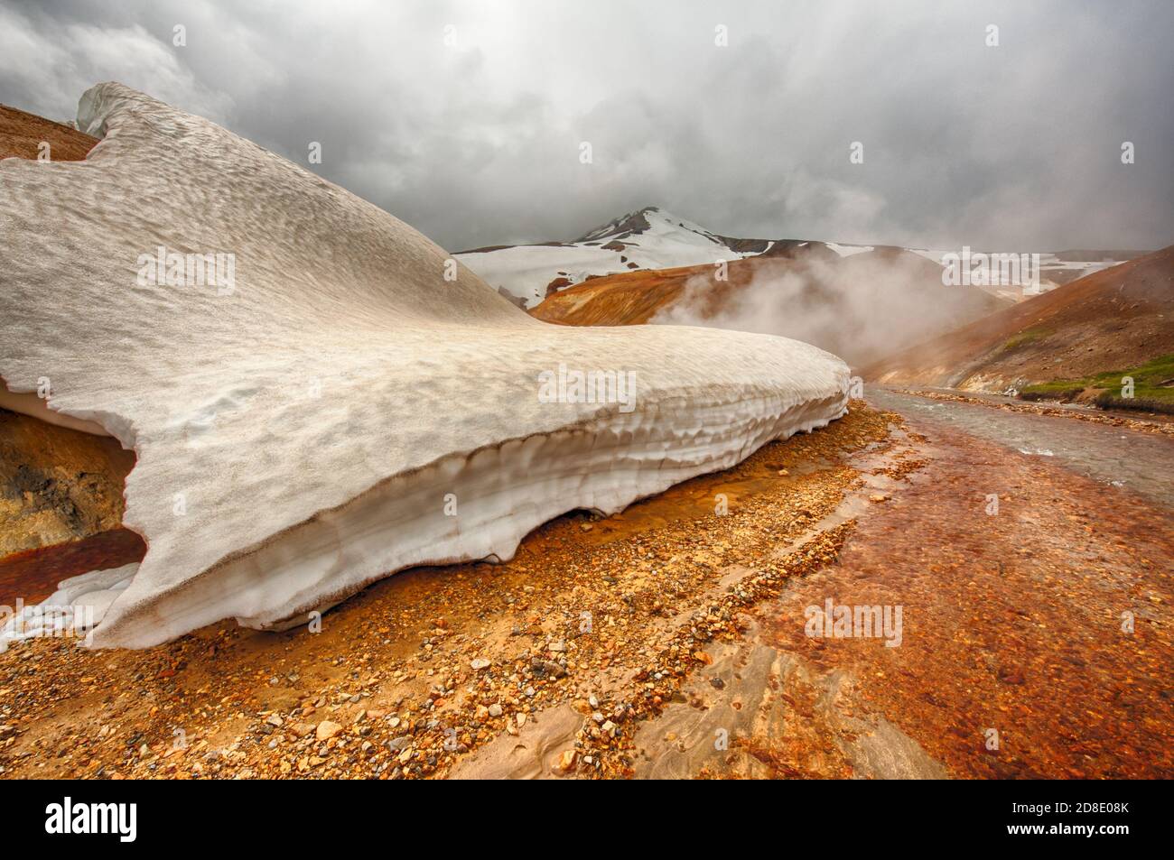 Iceland is a land of ice and fire. In the geothermal area ...
