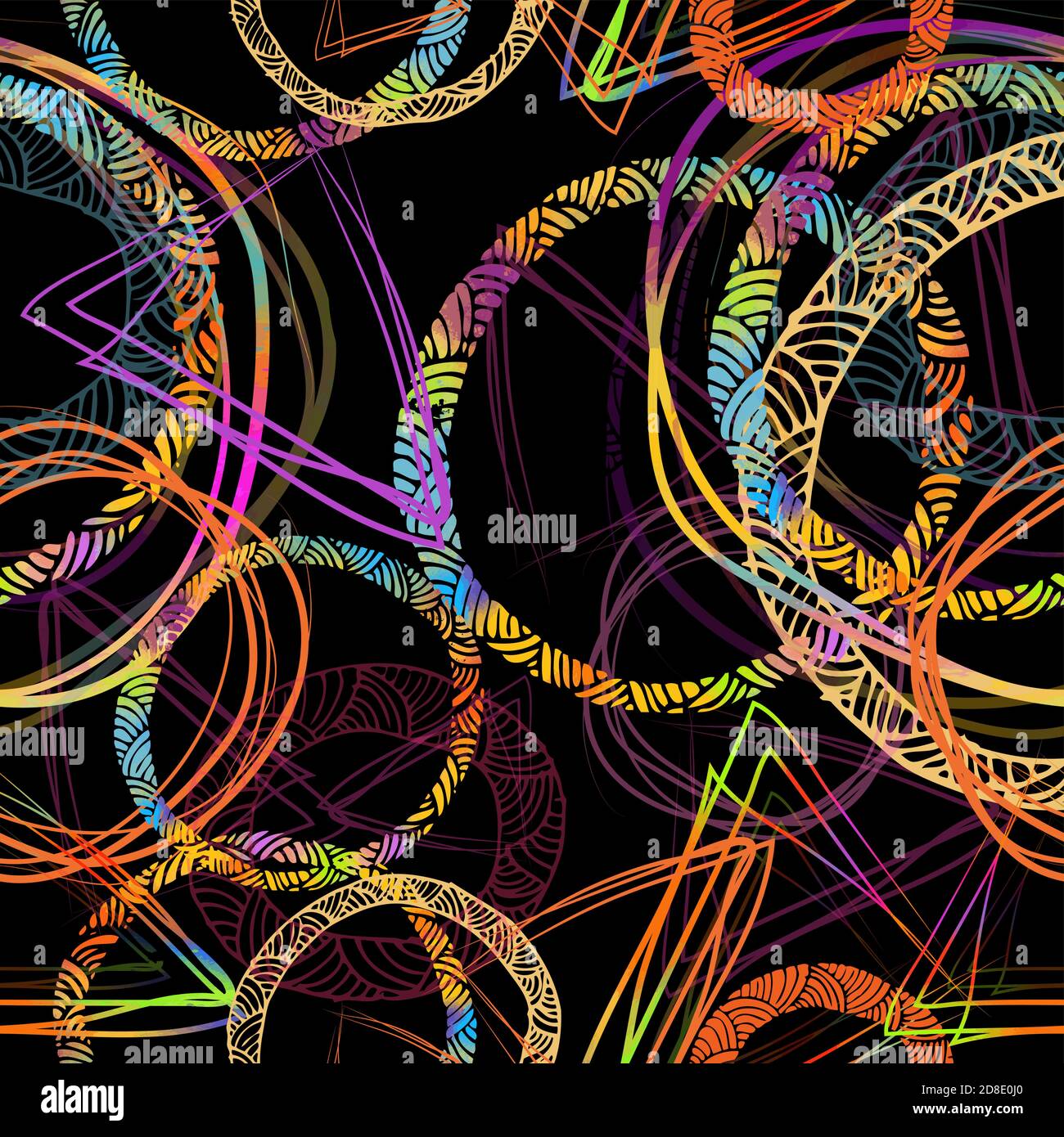 Multicolored circles seamless pattern. Vector illustration Stock Vector ...