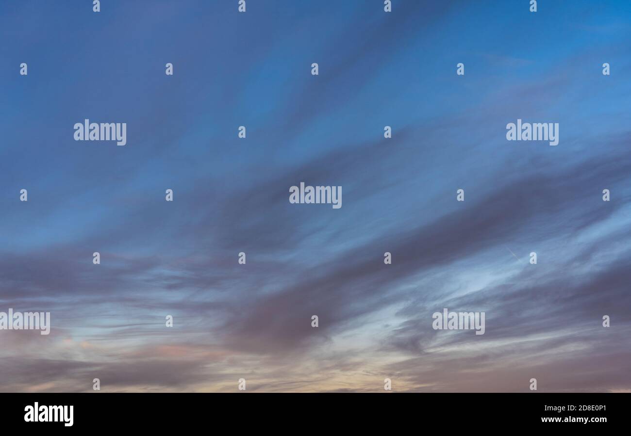 dusk with awesome sunset sky from Golden hour to blue hour Stock Photo ...