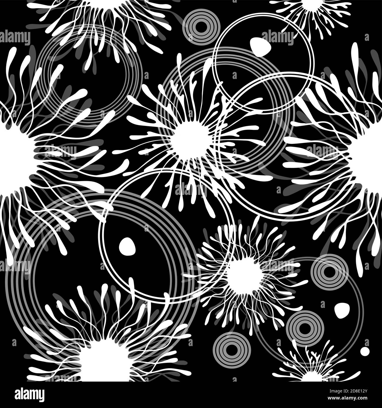 Monochrome abstract seamless pattern. Vector illustration Stock Vector ...