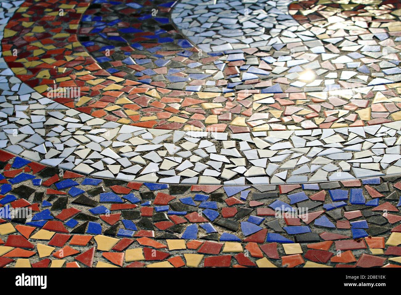 The remnants of the tiles were used to be made on the floor of the road ...
