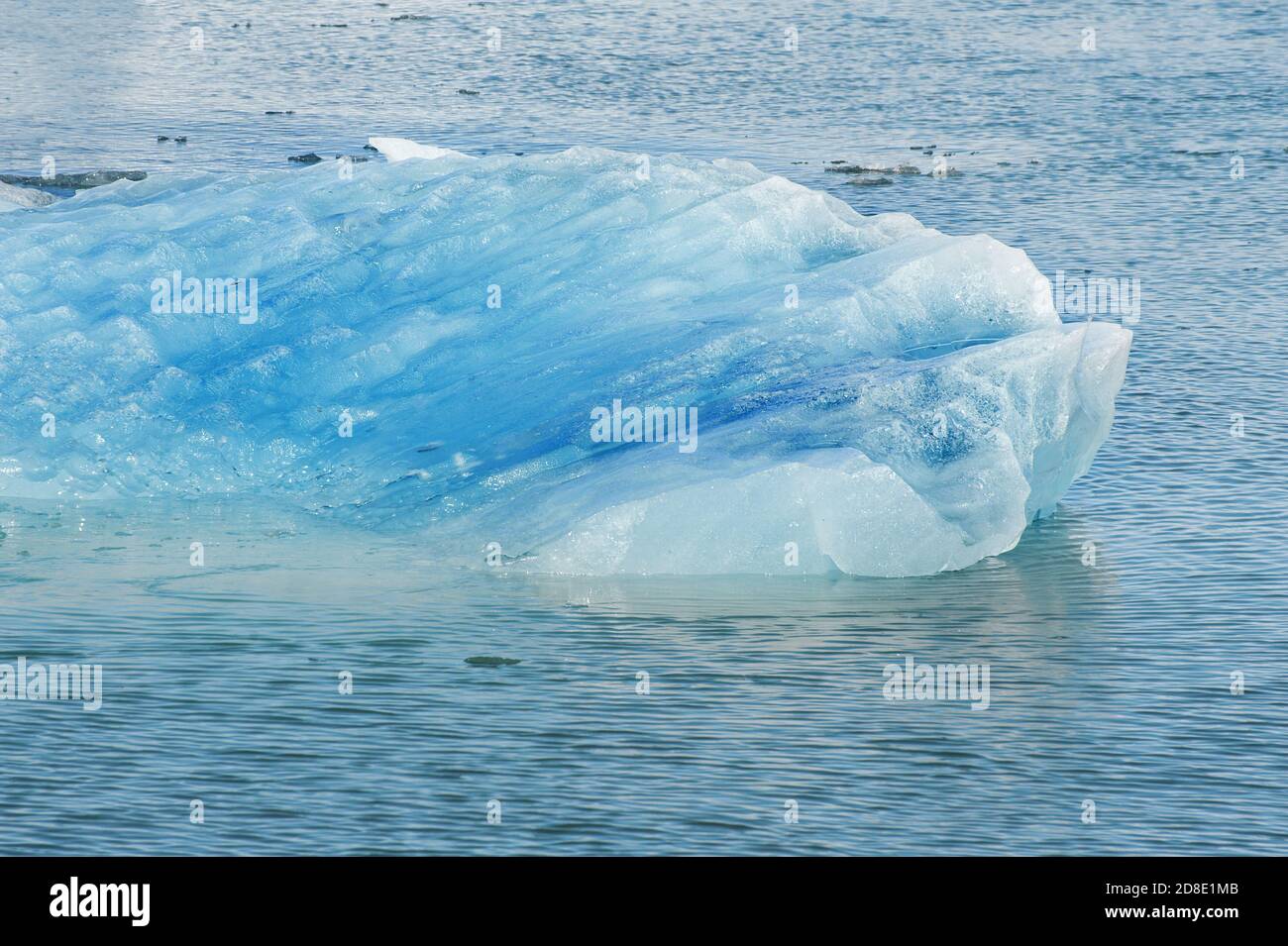 Detailed photo of the Icelandic glacier iceberg in a ice lagoon with ...