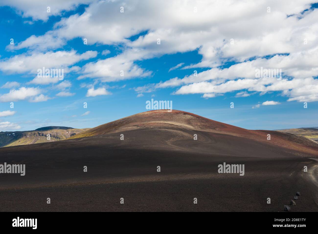Panoramic landscape at Lakagigar, volcanic area with approx. 130 ...