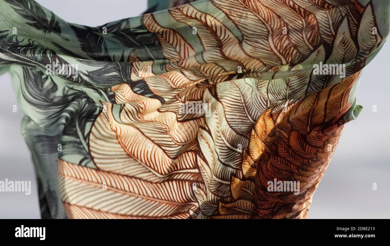 Scarf blowing in wind hi-res stock photography and images - Alamy