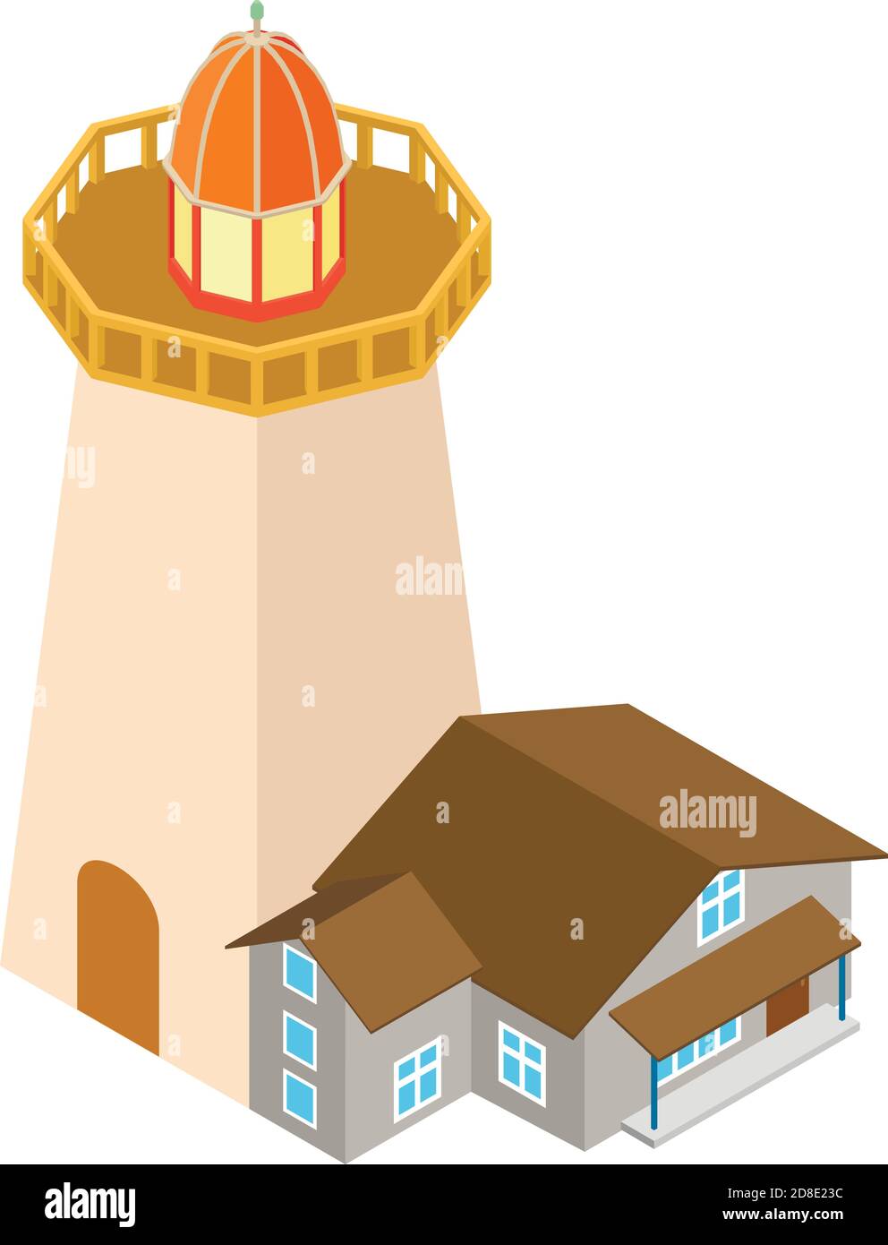 Navigation beacon icon. Isometric illustration of navigation beacon ...