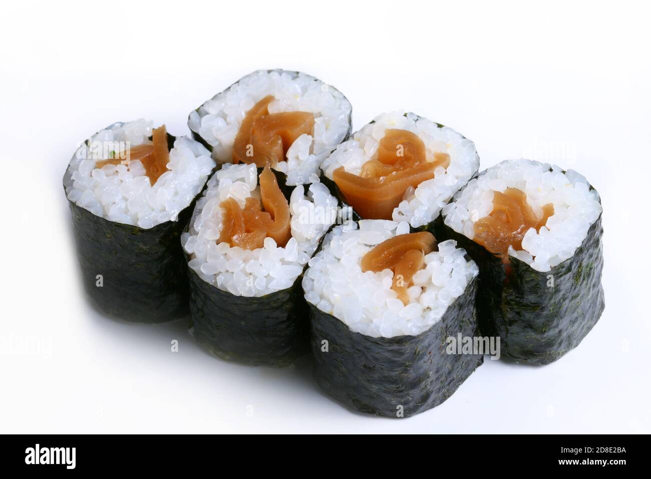 Oshinko Maki, Maki sushi rolls, pickled radish rolled with sushi rice ...