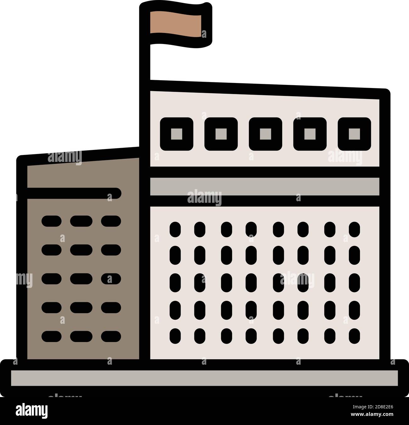 Courthouse building icon. Outline courthouse building vector icon for ... Courthouse building icon. Outline courthouse building vector icon for ...