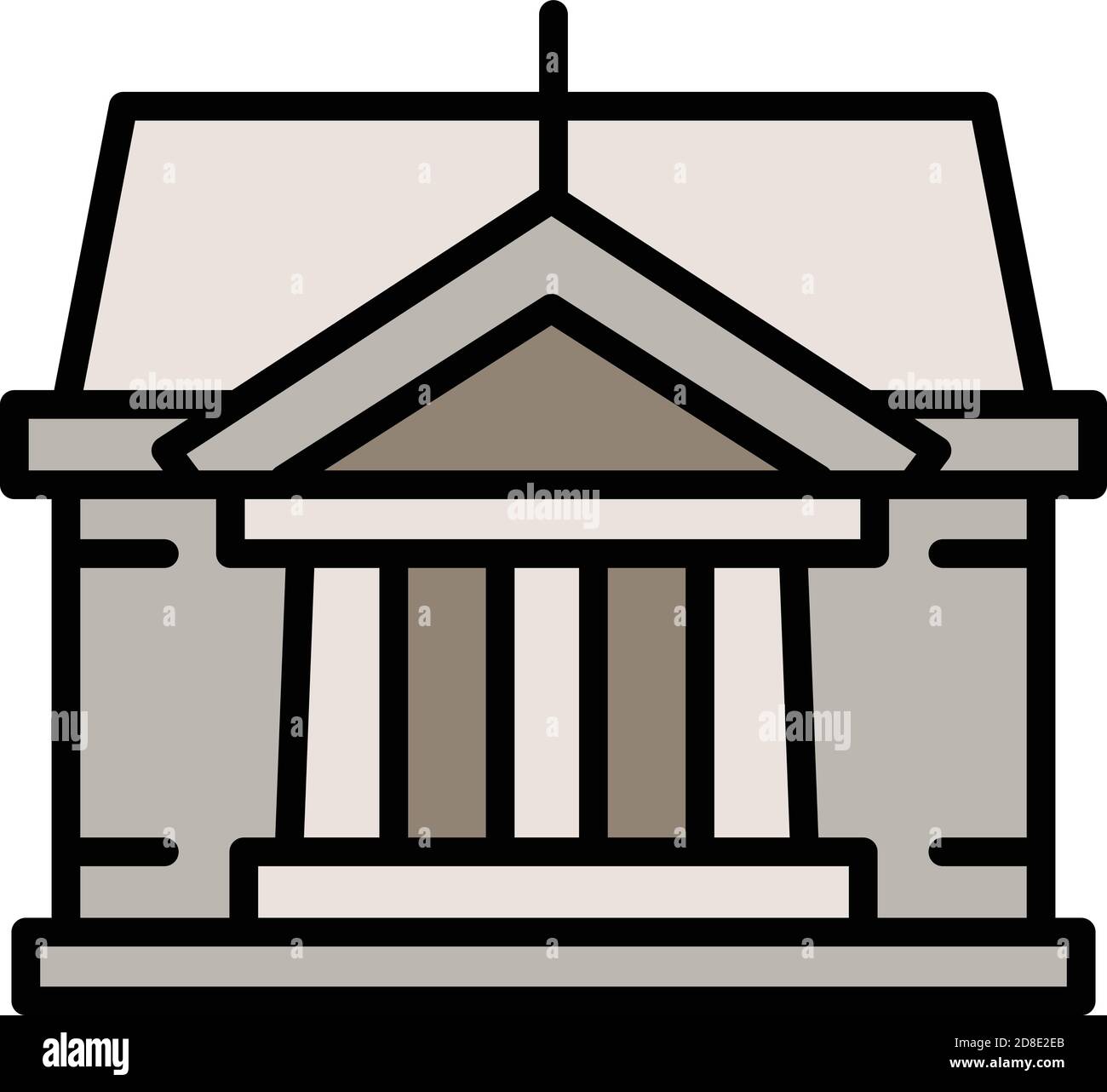 Courthouse judge icon. Outline courthouse judge vector icon for web ...