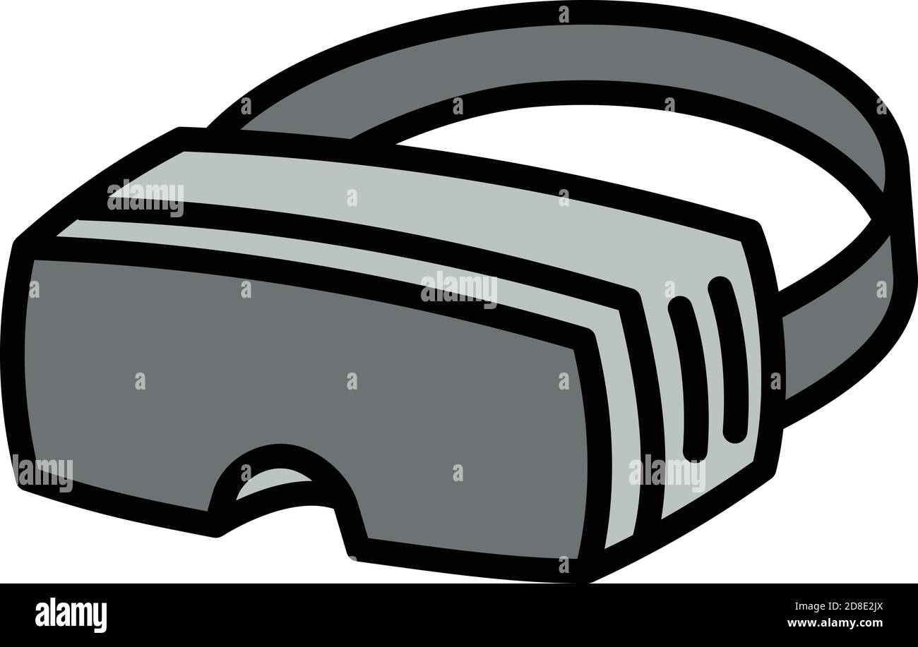 Vr goggles icon. Outline vr goggles vector icon for web design isolated ...