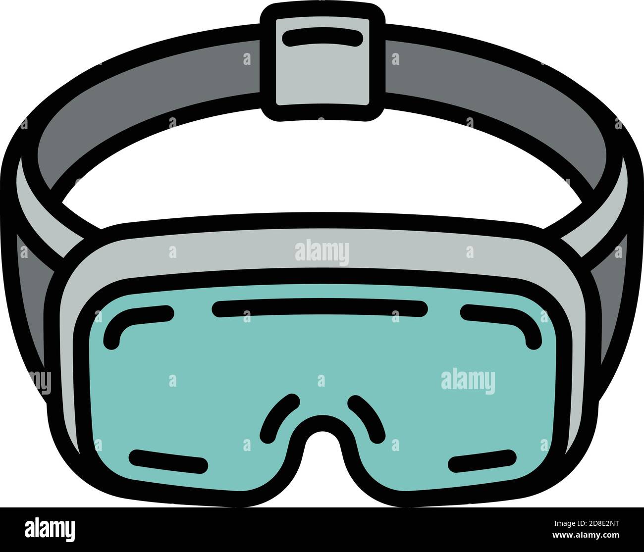 360 vr goggles icon. Outline 360 vr goggles vector icon for web design ...
