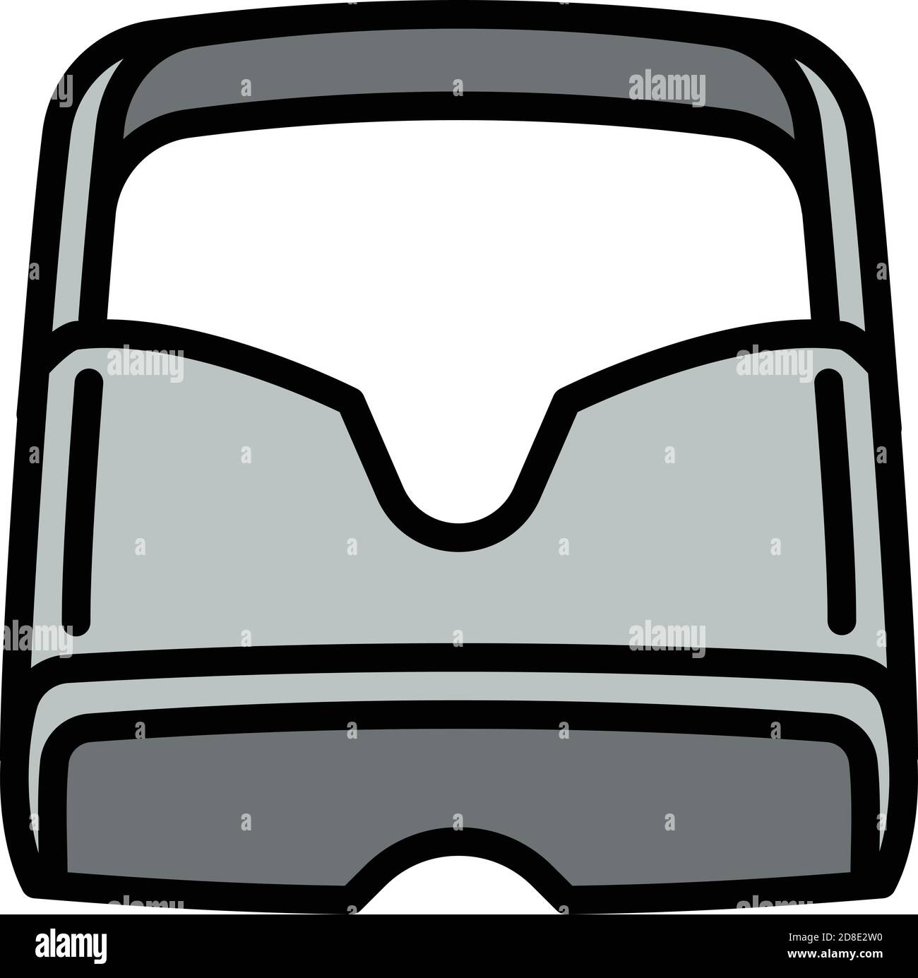 Stereoscopic game goggles icon. Outline stereoscopic game goggles ...