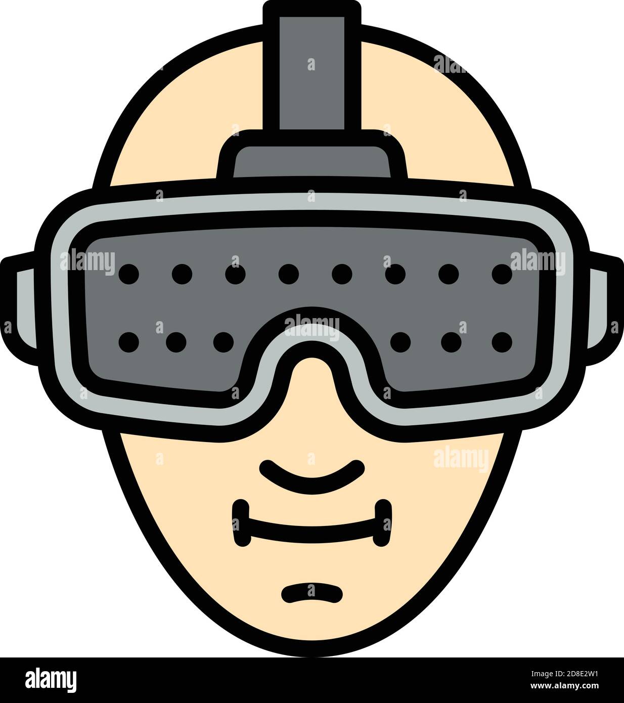 3d game simulation icon. Outline 3d game simulation vector icon for web ...