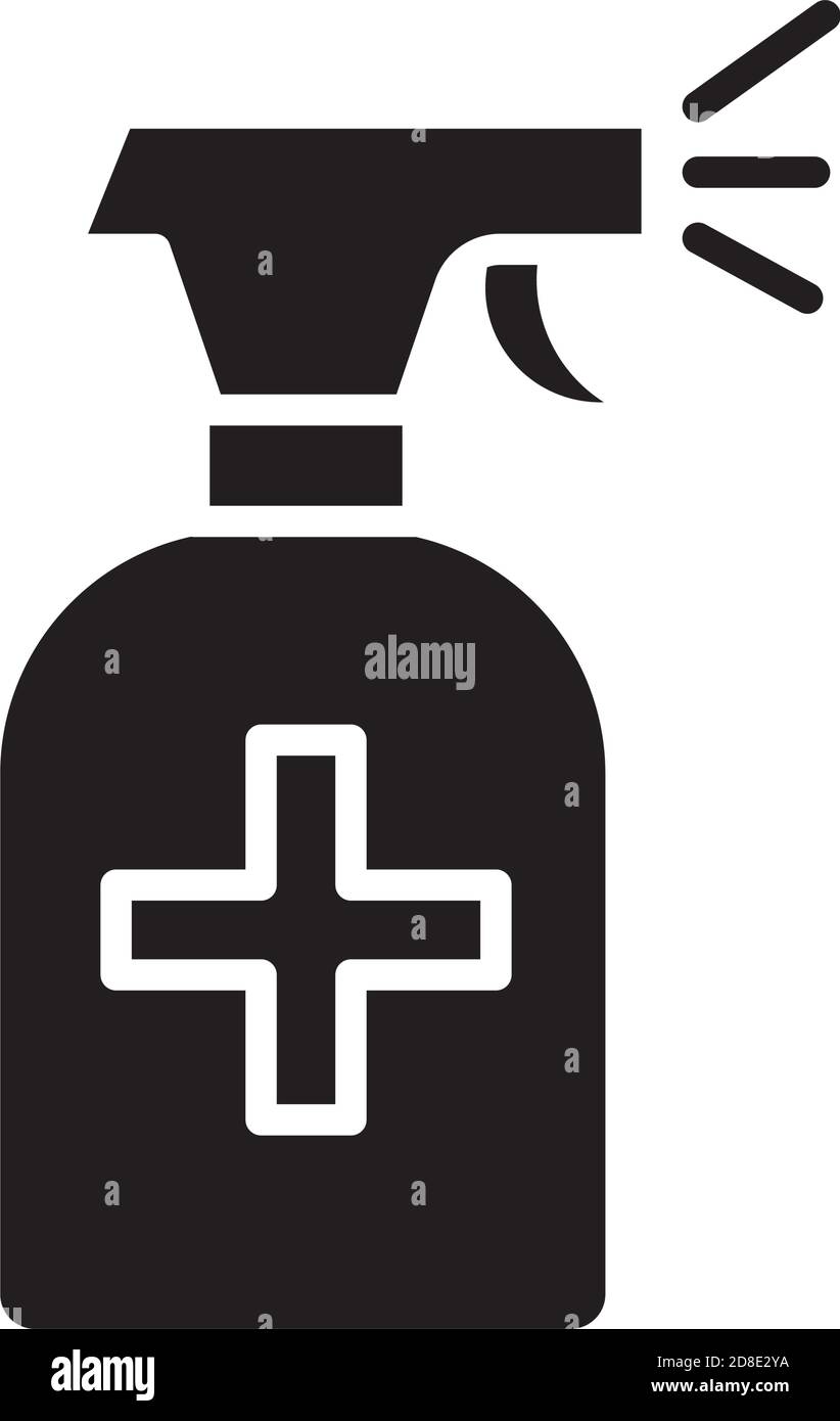 splash bottle silhouette style icon vector illustration design Stock ...