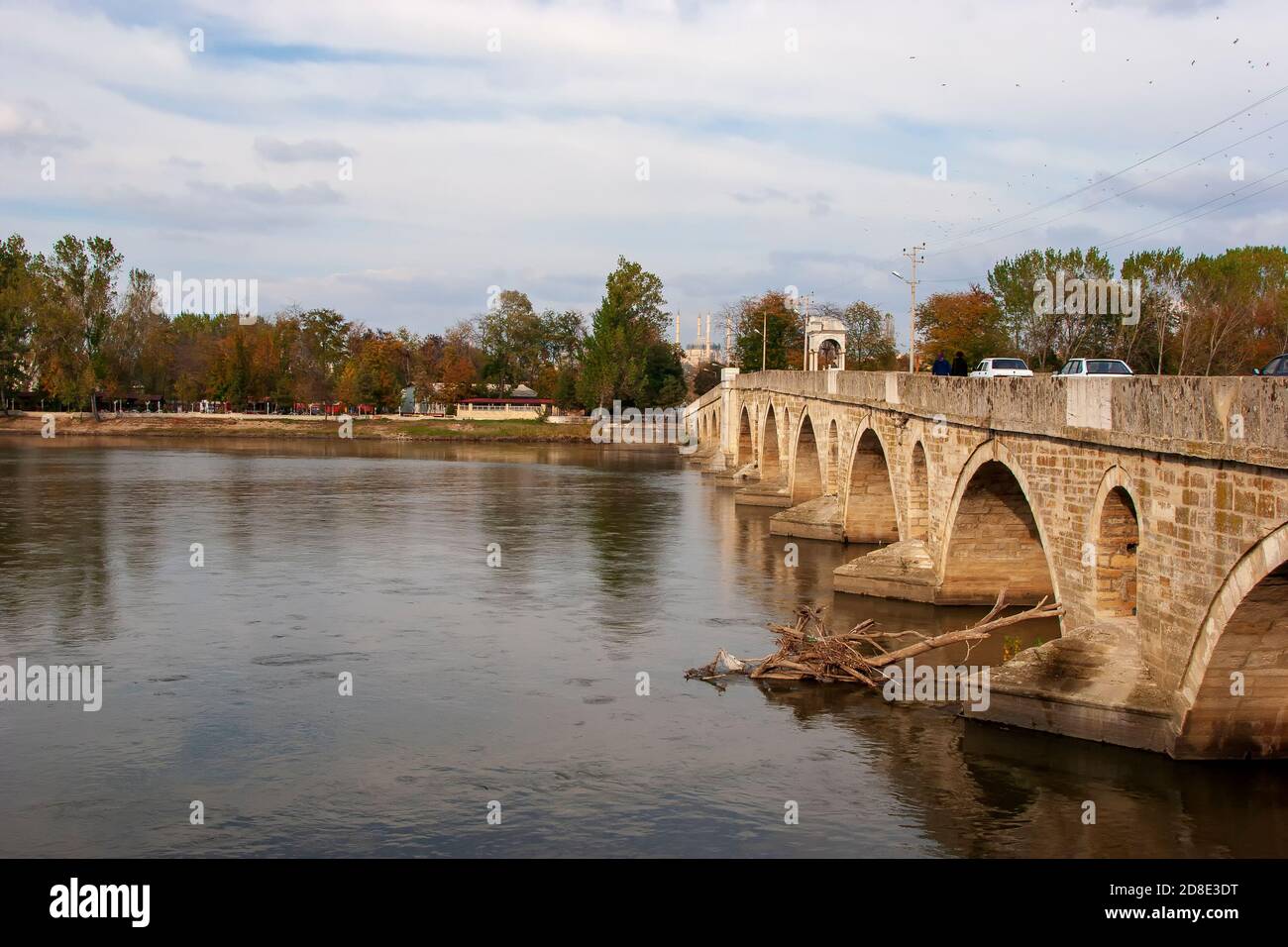 The Meric Bridge on Meric River .Meric Bridge built by architect Sinan ...