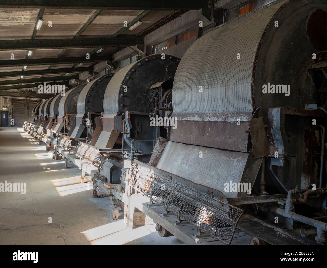 Ore processing machines, historical visitor mine Rammelsberg, UNESCO ...