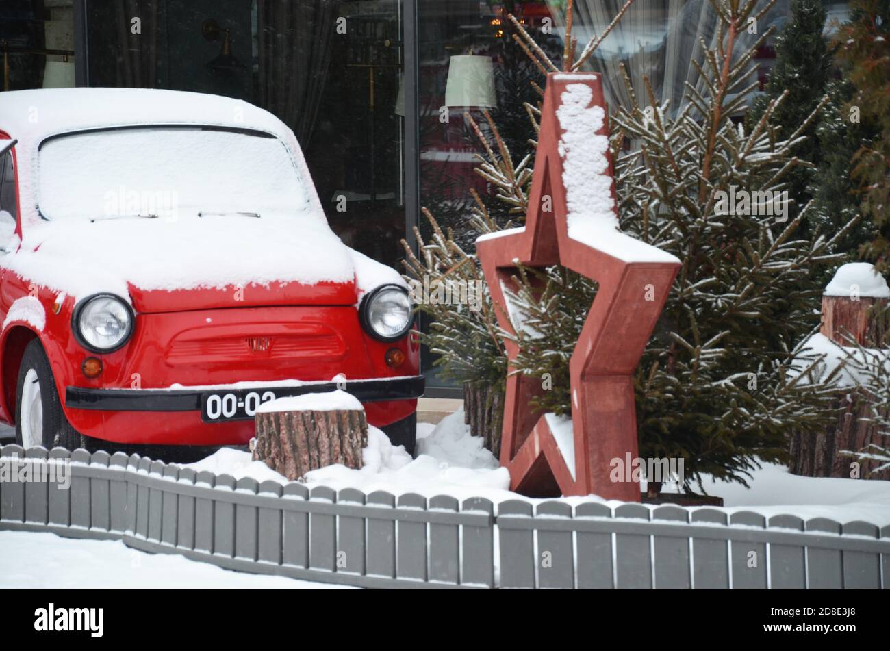 American Classic Car Snow High Resolution Stock Photography and Images ...