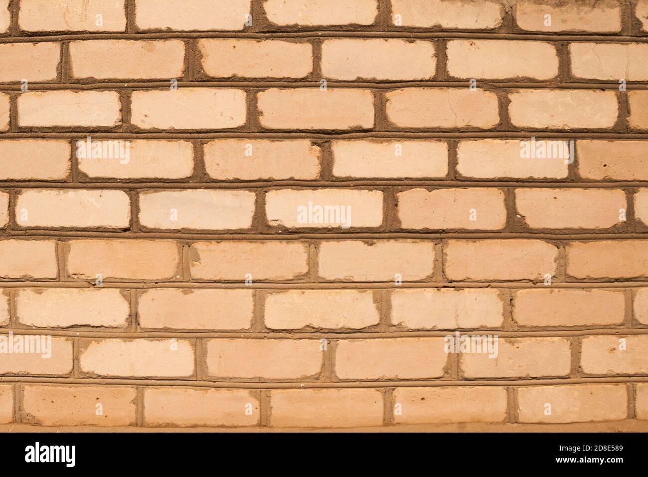 background with free space. texture of an old rough brick wall. smooth ...