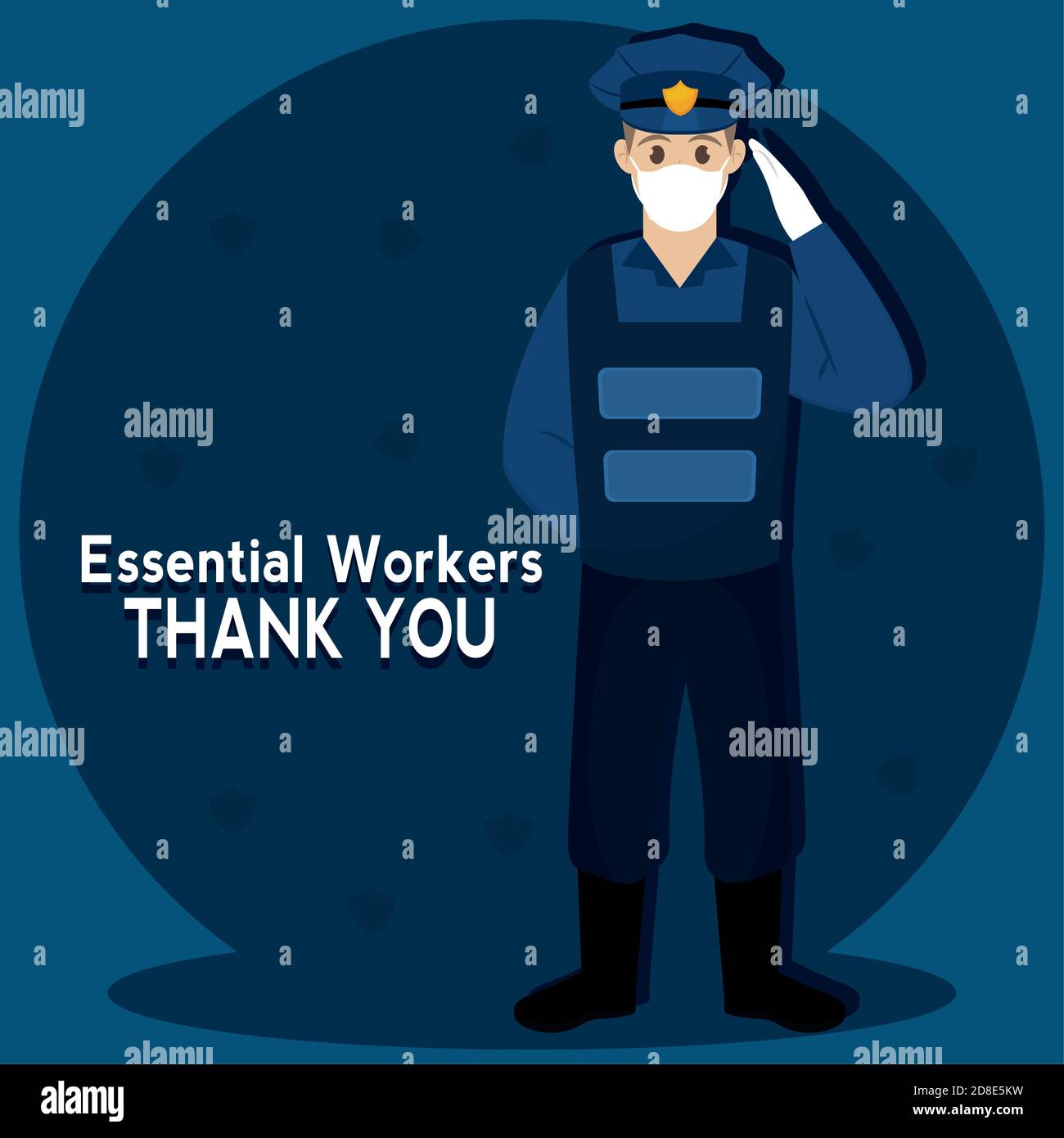 Thank police Stock Vector Images - Alamy