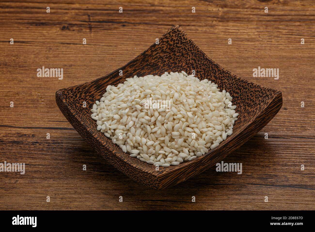 Raw Italian arborio rice for Risotto Stock Photo - Alamy
