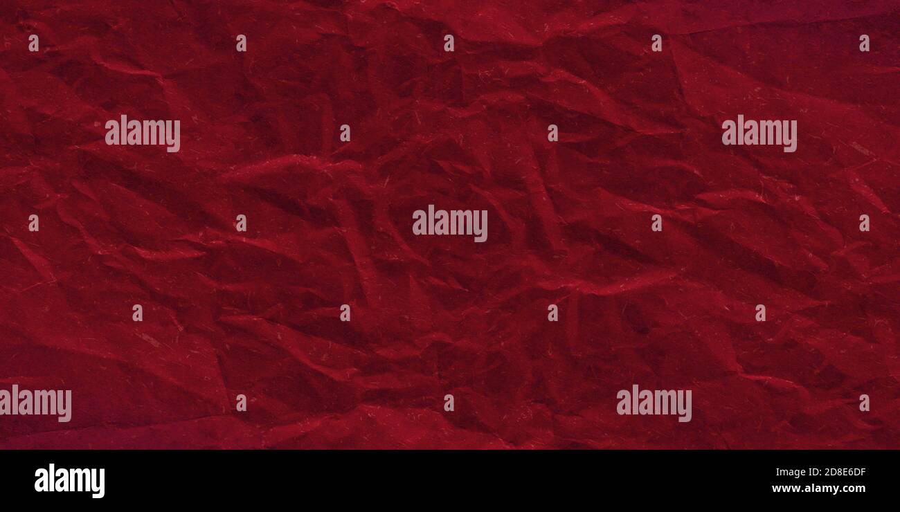 Red clumped Paper texture background, kraft paper horizontal with ...