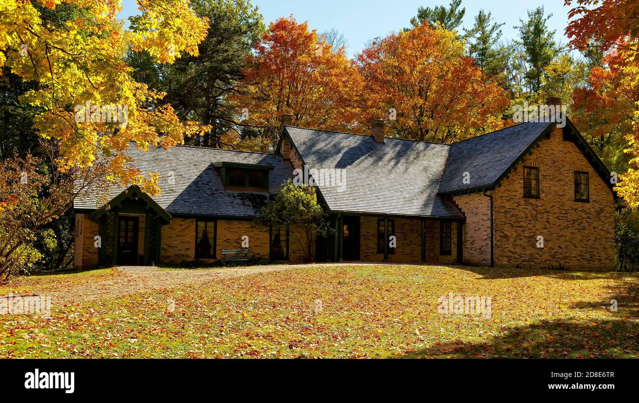 Woodside National Historic Site Kitchener ON Canada in fall. Former ...