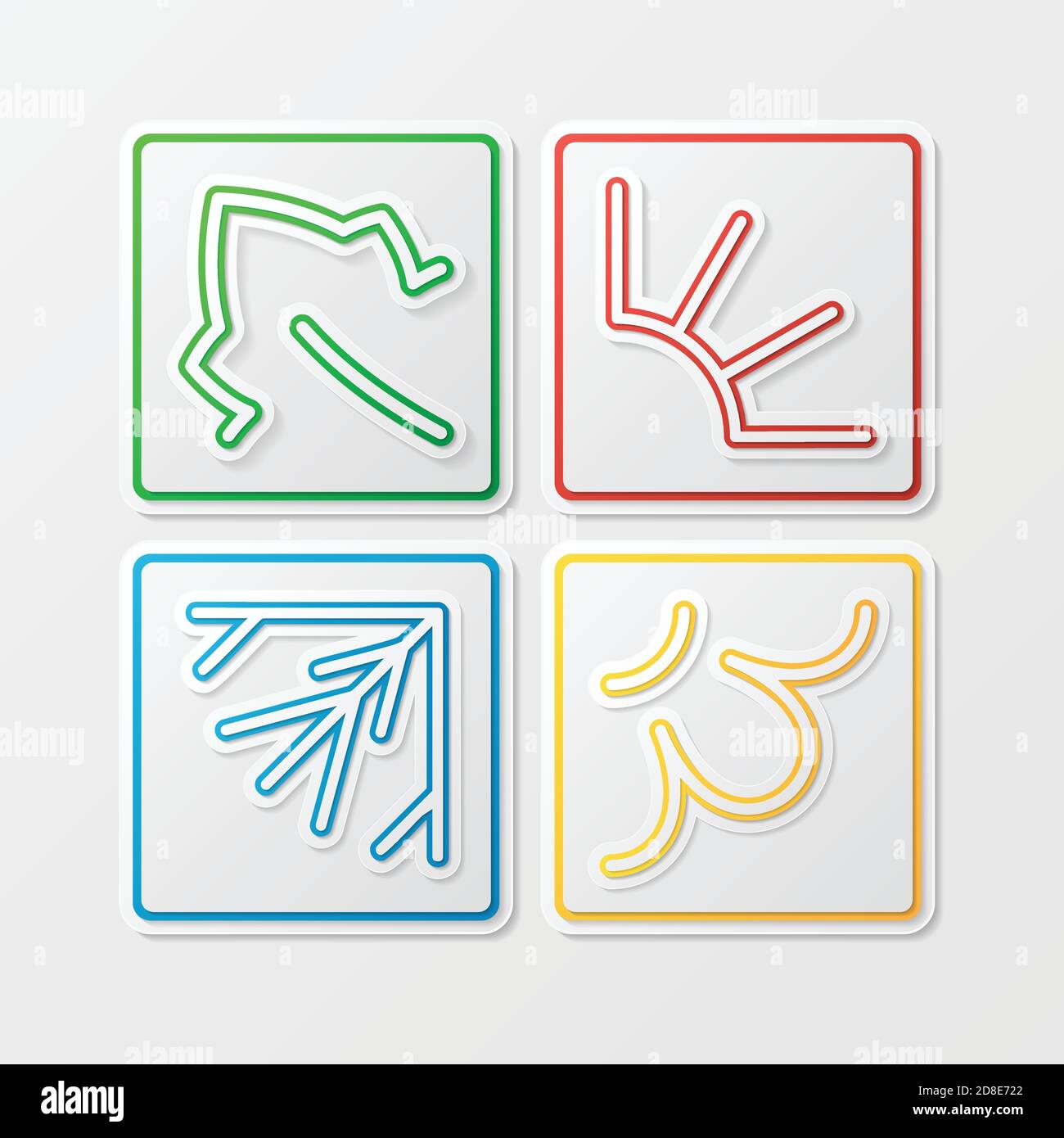 Seasonal weather symbols Stock Vector Images - Alamy