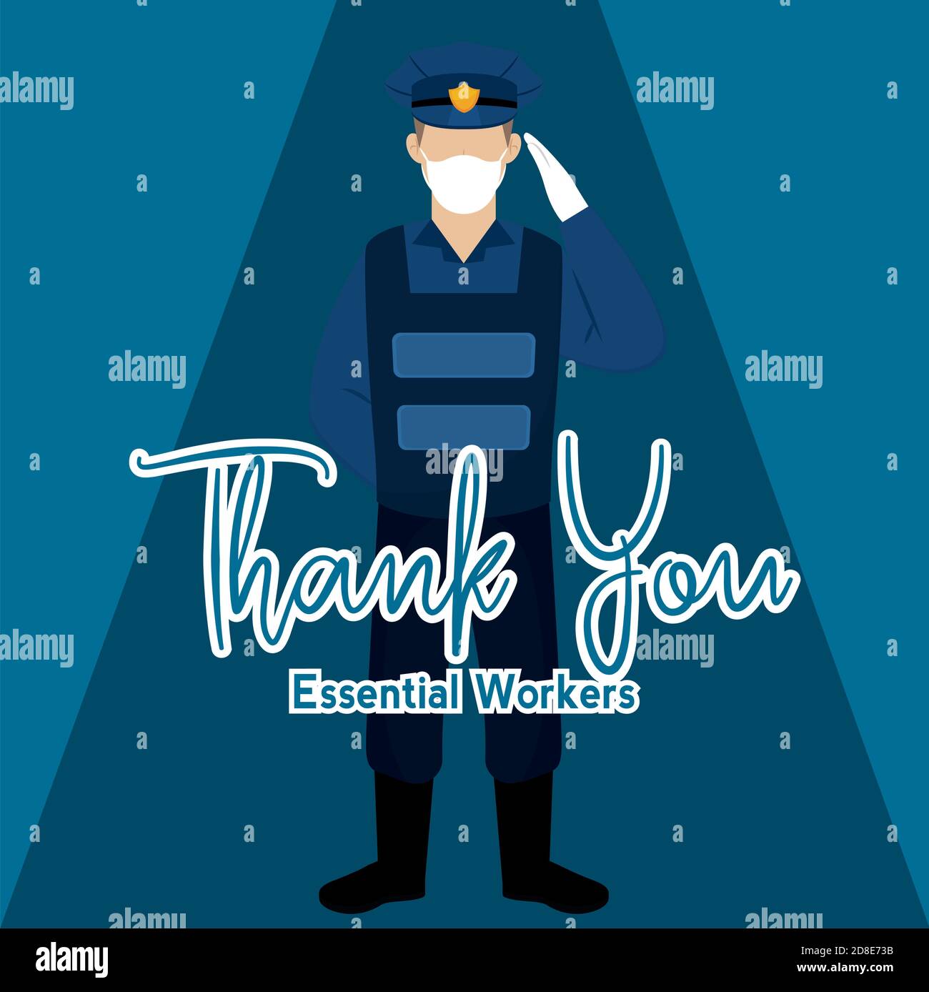 Thank police Stock Vector Images - Alamy