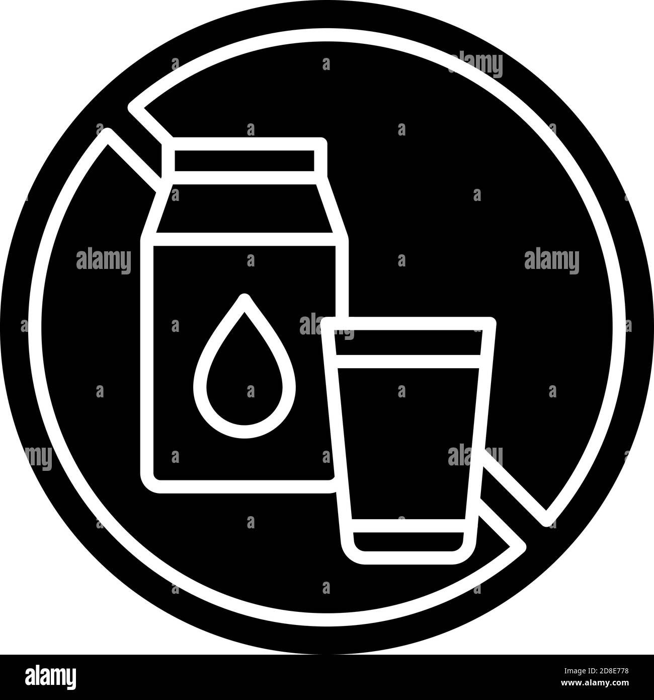 Lactose intolerance black glyph icon Stock Vector Image & Art - Alamy