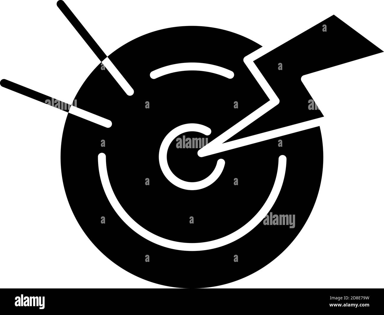 Acute pain black glyph icon Stock Vector Image & Art - Alamy