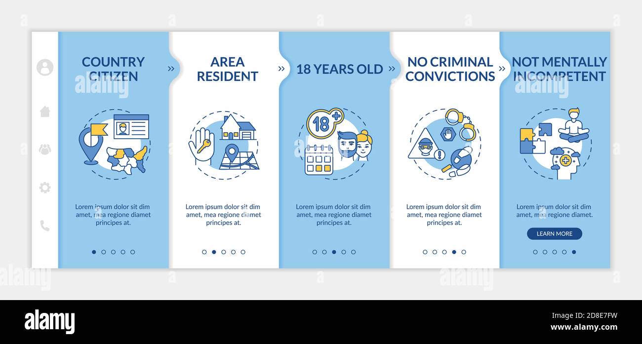 Online voting system onboarding vector template Stock Vector Image ...