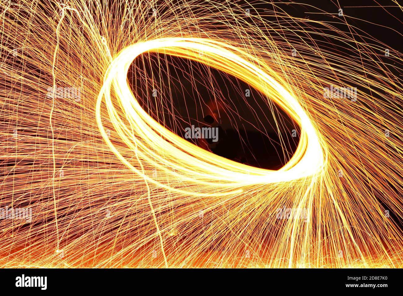 Fire juggling blue sky hi-res stock photography and images - Alamy