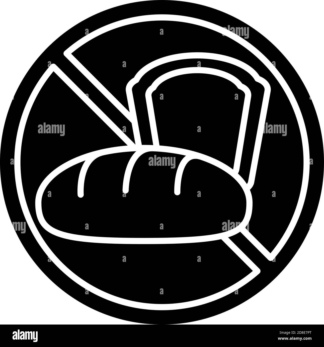 Gluten intolerance black glyph icon Stock Vector Image & Art - Alamy
