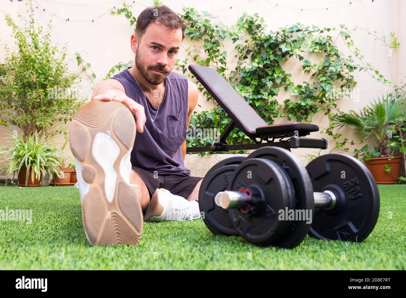 Handsome sportsman hi-res stock photography and images - Alamy