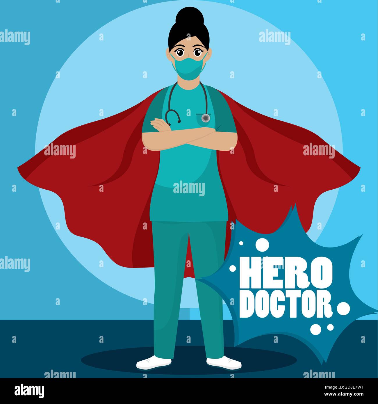 Hero doctor Stock Vector Images - Alamy